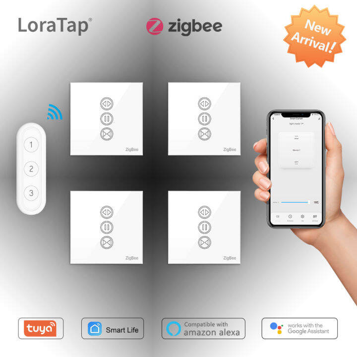 Tuya Smart Life ZigBee 3.0 Curtain Blinds Switch and Remote for Roller ...