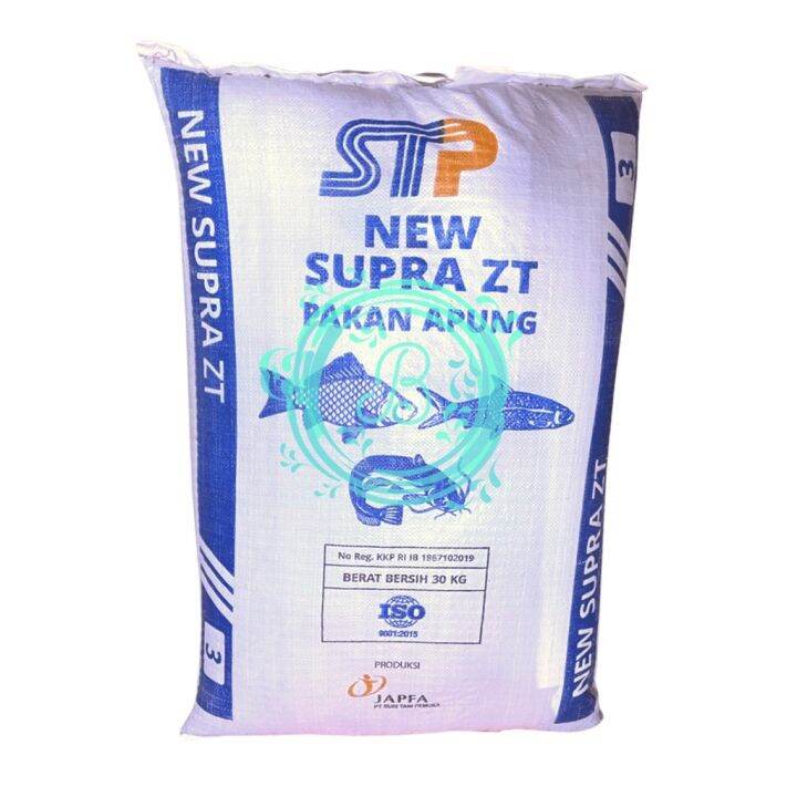 STP New Supra ZT Japfa Karung Sak 30kg Pakan Ikan Ternak Air Tawar Nila Lele Gurame Karungan 30 ...