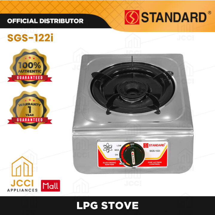 Standard Gas Stove (LPG) Single Burner Stainless SGS 122i | Lazada PH