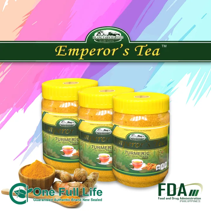 Emperor's Tea Turmeric Plus Other Herbs ORIGINAL FLAVOR 350g x 3 JARS ...