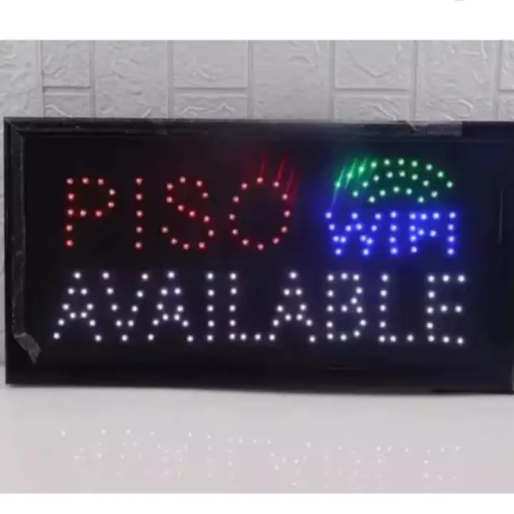 LED SIGN "PISO WIFI AVAILABLE ''(small) | Lazada PH