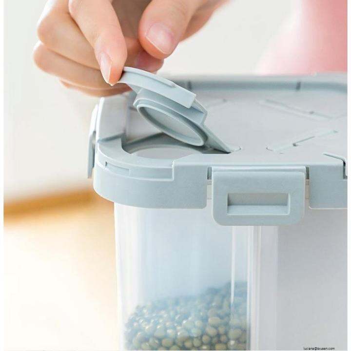 【READY STOCK】 4 Compartment Kitchen Container Plastic Storage Grain ...
