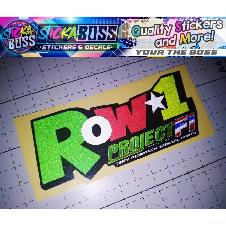 【factory outlet】 ROW 1 THAI CONCEPT REFLECTORIZED VINYL STICKER PRINTED ...