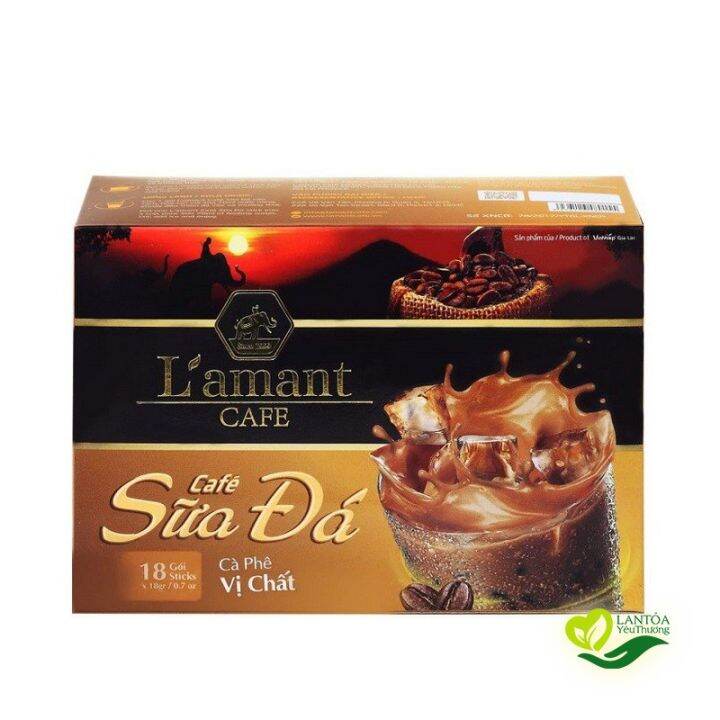 Cà phê hòa tan sữa đá vị chất - L'amant Café "Sua da vi chat" instant ...