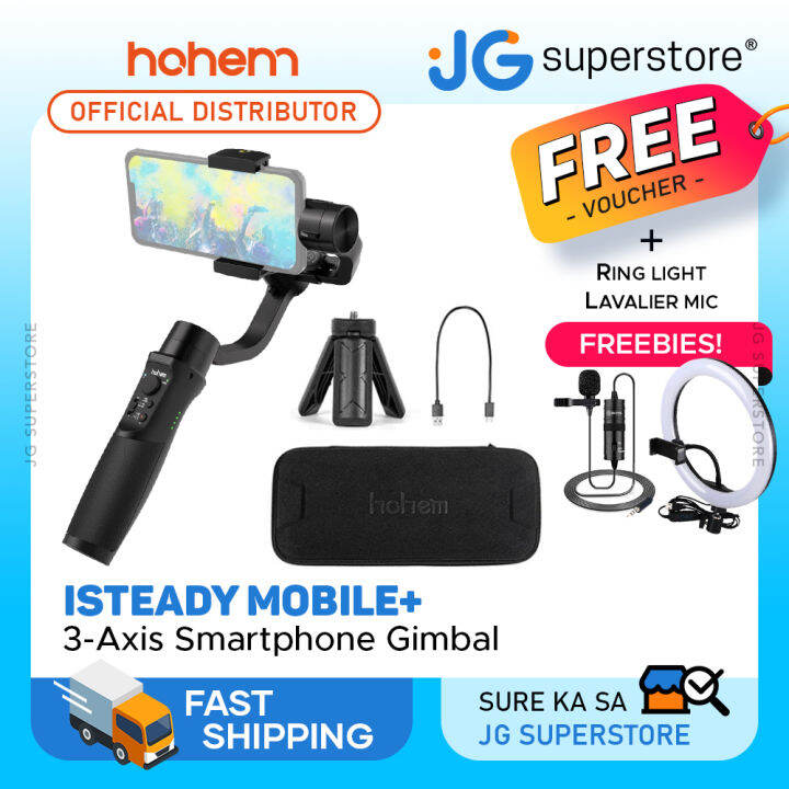 Hohem iSteady Mobile+ Plus Lightweight 3-Axis Handheld Stabilizing Gimbal with 280g Max Payload ...