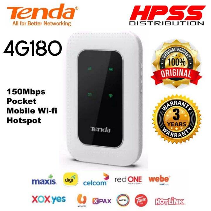 Tenda 4G MIFI 4G180 Pocket Wifi Mifi Sim card Wifi. like tplink m7000 ...