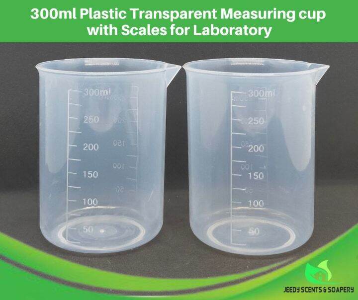 300ml Plastic Transparent Measuring cup with Scales for Laboratory ...