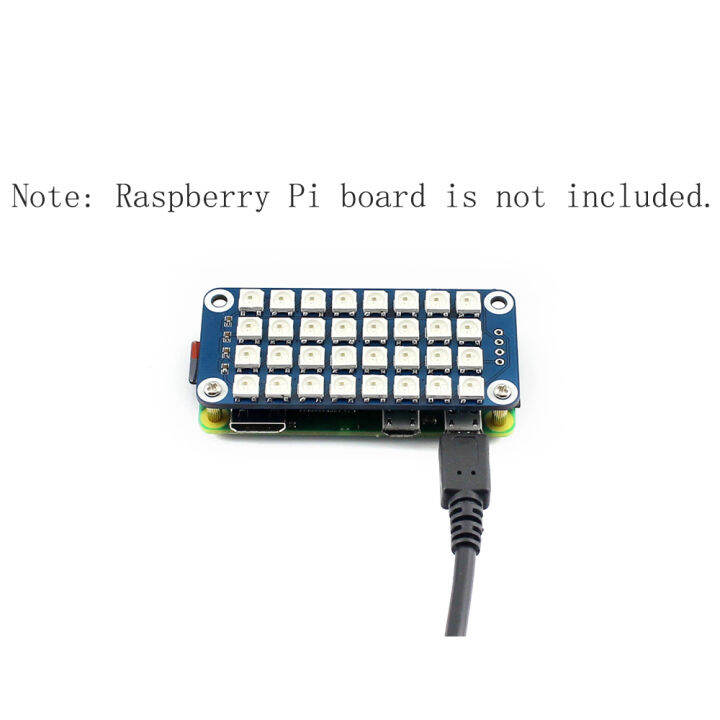 4X8 RGB LED Dot Matrix Display Module HAT for RPI 0 RPI0 RPI3B RPI4B Raspberry Pi Zero 2 W WH 3B ...