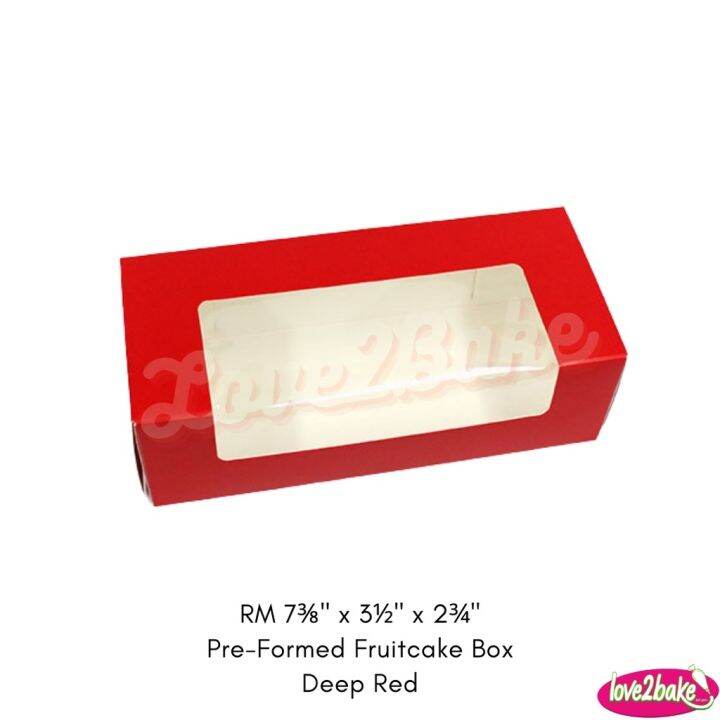 RM Boxes Fruitcake Boxes (7⅜” x 3½” x 2¾” Pre-Formed) (Sold per piece) | Lazada PH