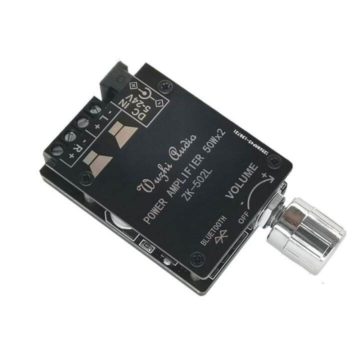 ZK-502L MINI 5.0บอร์ดแอมป์บลูทูธแบบไร้สาย2X50W สเตอริโอช่องคู่ ...