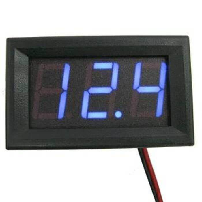 VOLT METER MOTOR - VOLT METER AKI DIGITAL - ALAT PENGUKUR AKI MOTOR VARIAN WARNA LED BIRU HIJAU ...