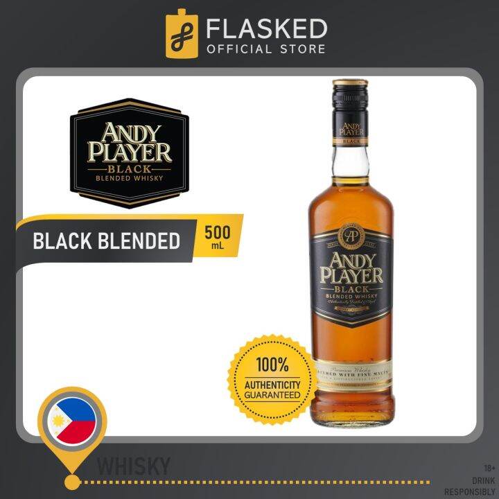 Andy Player Black Blended Whisky 500mL | Lazada PH