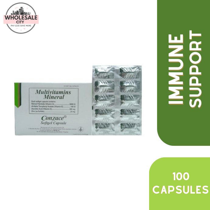 Conzace MULTIVITAMINS 100 SOFTGEL CAPS | Lazada PH