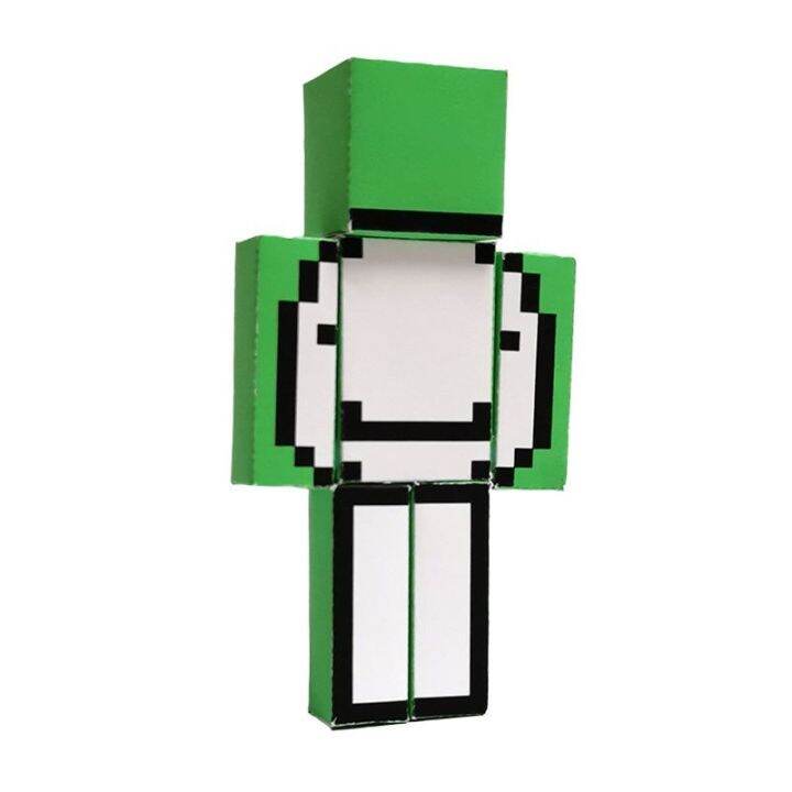 Minecraft dream hand-made movable muffin squad George character paper ...