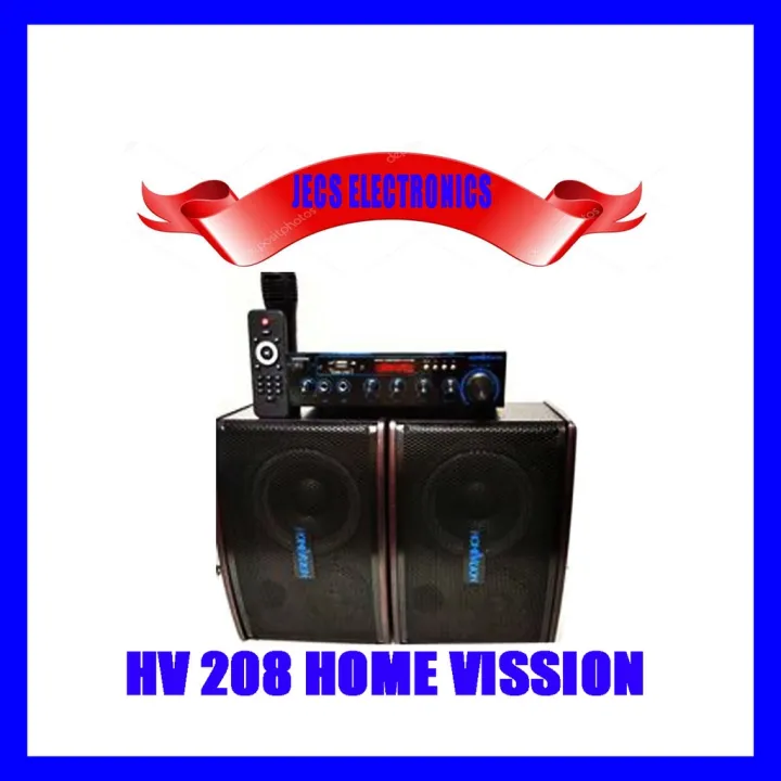HOMEVISION HV208 AMPLIFIER WITH SPEAKER WITH FREE MICROPHONE | Lazada PH