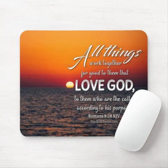 BIBLE VERSE Rubber Mouse Pads | Gaming Mouse Pads 3mm Size 8.5x7 Inches ...
