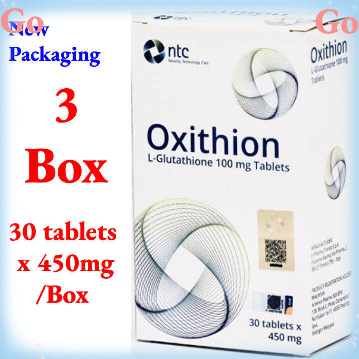 3 Box Oxithion L-Glutathione 100mg Oxithion Brightening Supplement ...