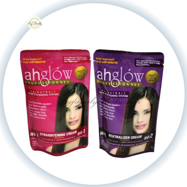 Ahglow Rebonding Cream 1&2 Set 165g | Lazada PH