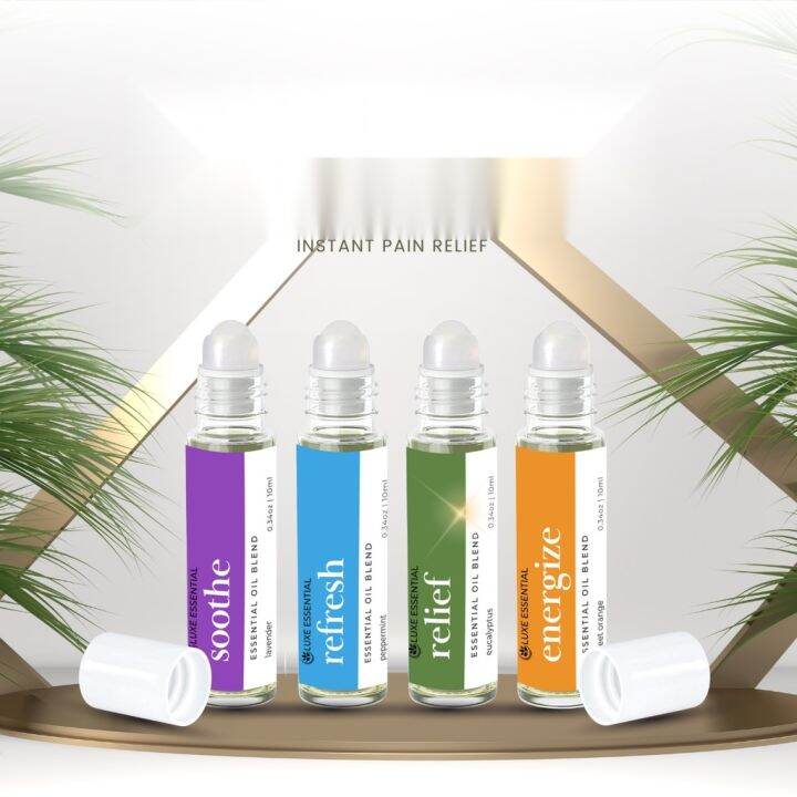 Mentholated Healing Oil Aromatherapy roller blends Luxe essential ...