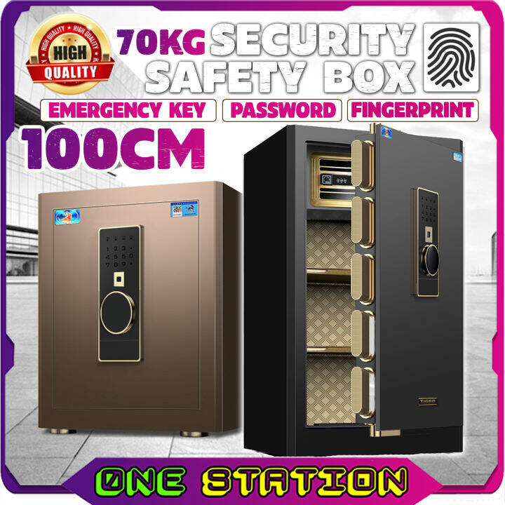 100CM Safety Box Fingerprint Digital Safety Box Money Box With Lock ...