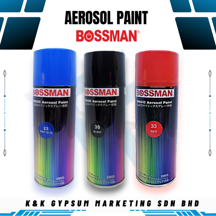 BOSSMAN Spray Aerosol Paint Standard colour Spray Paint Motorcycle ...