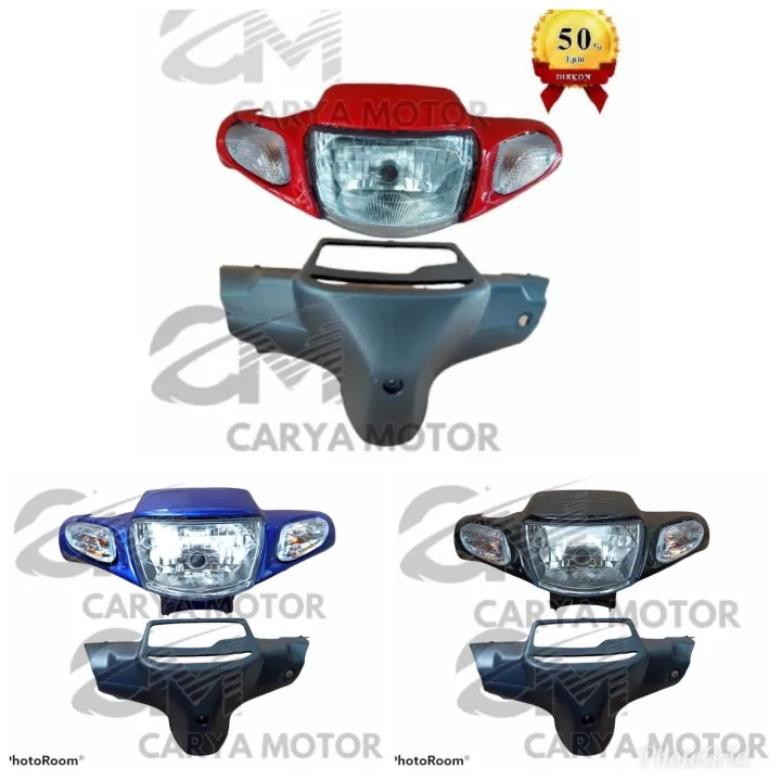 Batok kepala depan belakang yamaha F1ZR Fizr + lampu dan sen warna ...