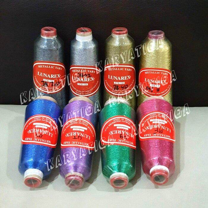 Benang Bordir Metalik Lunarex isi 100 Gram Made in Japan | Lazada Indonesia