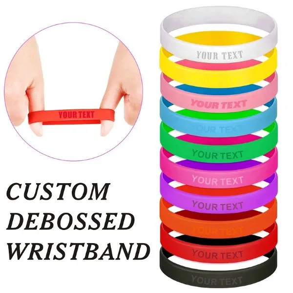 Custom Color Coated Silicone celet With Letters Engraving Custom celet ...
