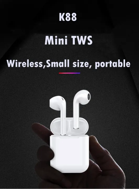 K88 Touch Real Wireless Bluetooth Headset Stereo Dual Earbud Handsfree ...
