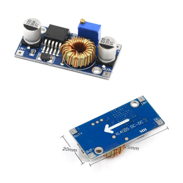 บอร์ดปรับแรงดันไฟลง 5A XL4005 DC-DC Adjustable Step Down Power Module 4-32V to 1.25V-30V DC-DC ...