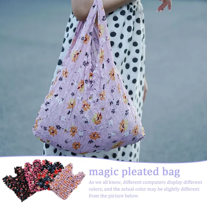 Magic Bag Pleated Bag Female Trendy Net Red Explosion Bag Multi-purpose ...