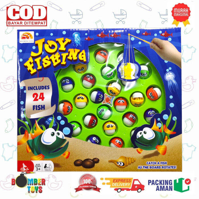 MAINAN ANAK JOY FISHING MANCING IKAN BESAR PANCING MUSIK BATERAI SNI ...