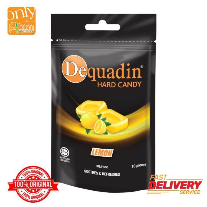 Dequadin Lemon Hard Candy 10's (Zipper Bag) | Lazada