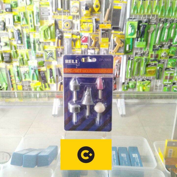 MATA GERINDA BOTOL SET 1/4" RRT MOUNTED STONE BATU DIE TUNER OSCO CMart ...