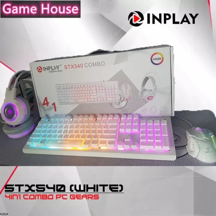 Inplay STX540 4in1 RGB Combo Gaming Keyboard Mouse Headset Bundles ...
