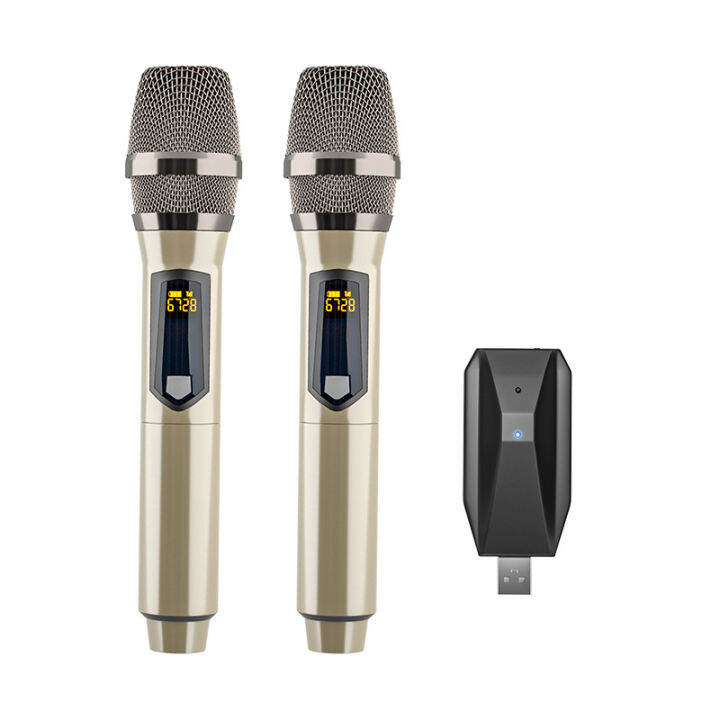 USB Bluetooth dynamic wireless microphone, one to two for live ...