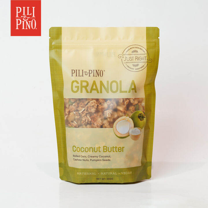 Pili & Pino Coconut Butter Granola 240g | Lazada PH