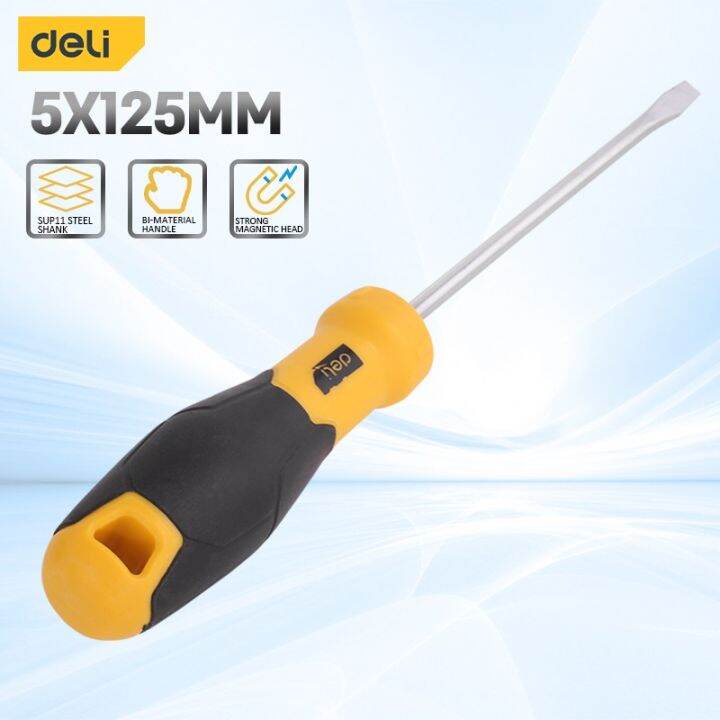 Deli Slotted Screwdriver 5x125mm DL6351251 | Lazada PH