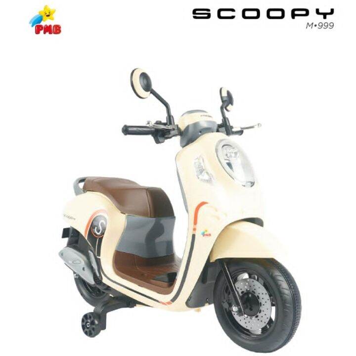 Mainan PMB Motor Listrik Aki Anak Honda Scoopy M-999 M999 | Lazada ...