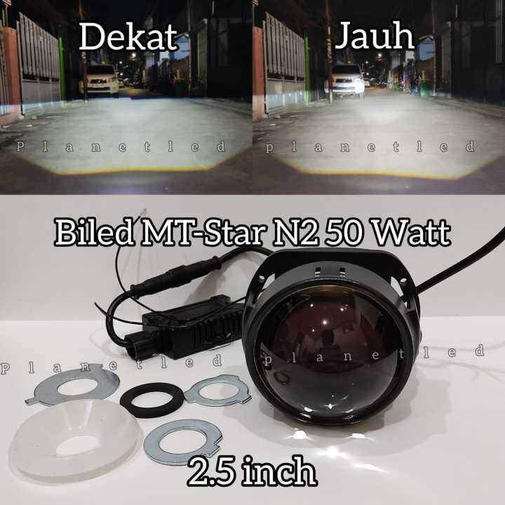Lampu Biled Projector Original MT STAR N2 2.5inch 50Watt Purple Lens ...