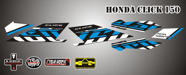 HONDA CLICK 150 STOCK DECALS | Lazada PH
