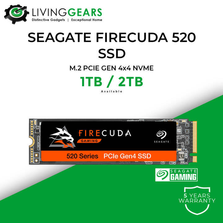 Seagate Firecuda 520 1TB / 2TB M.2 Pcie Gen4x4 Nvme SSD 📌 | Lazada