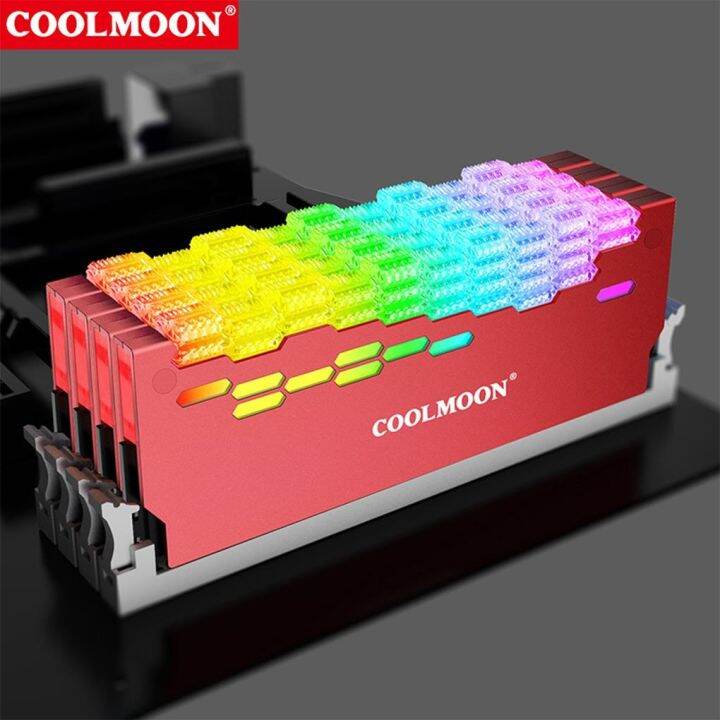 COOLMOON Dragon Armor AURA SYNC Aluminum Alloy RAM Shell Radiator MOD ...