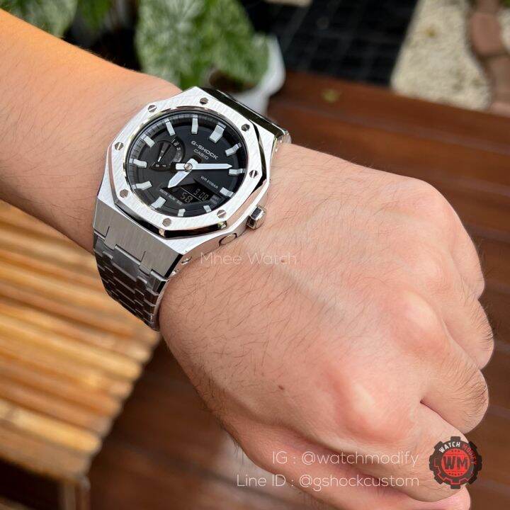 G-Shock Casioak AP Style Gen4 Silver Stainless | Lazada.co.th