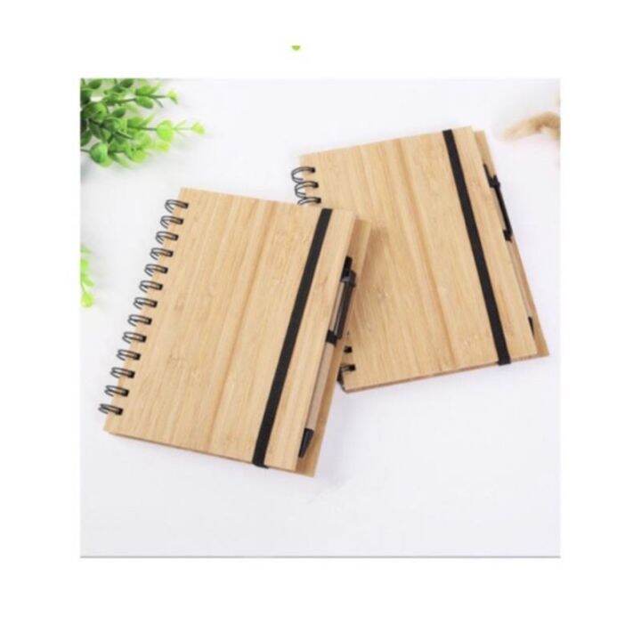 Notebooks & Notepads∋Bamboo Design Notebook Notepad with Pen | Lazada PH
