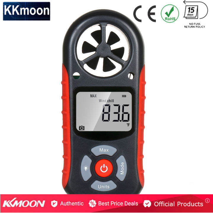 8 in 1 Handheld Digital Anemometer Wind Speed/Wind Chill/Temperature ...