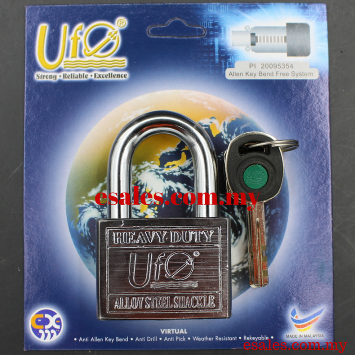UFO UP50000HDKA Heavy Duty Key Alike Padlock PI 20095354 Allen KeyÂ ...