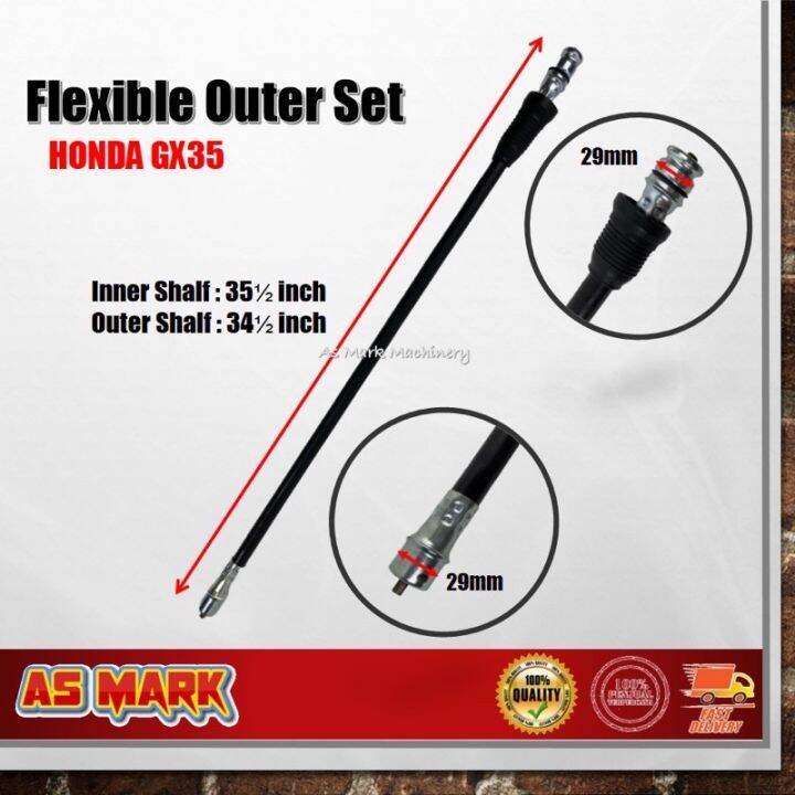 Brush Cutter Honda GX35 Flexible Shaft Outer Set Mesin Rumput | Lazada