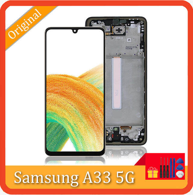 6.4“AAA+ Quality For Samsung Galaxy A33 5G LCD A336U A336B A336E Display Panel Glass Touch ...