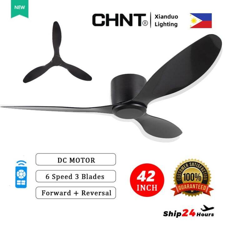 CHNT Nordic Modern 42 Inch Silent 6 Speeds 3 Blades Ceiling Fan Low ...